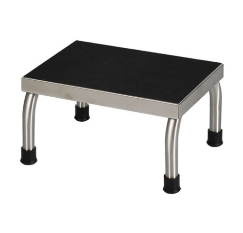 Space-Saving Stainless Steel Foot Stool - 10" X 14" - UMF Medical
